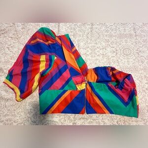 FARM Rio | Tops | Farm Rio Brunas Stripes Crop Top | Poshmark